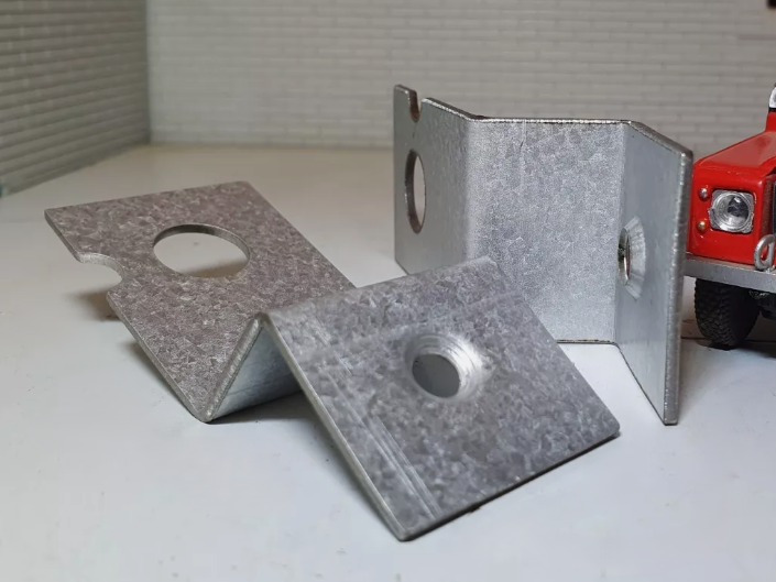 Land Rover Series 2 2a 3 Front Radiator Panel Apron Mounting Brackets ...