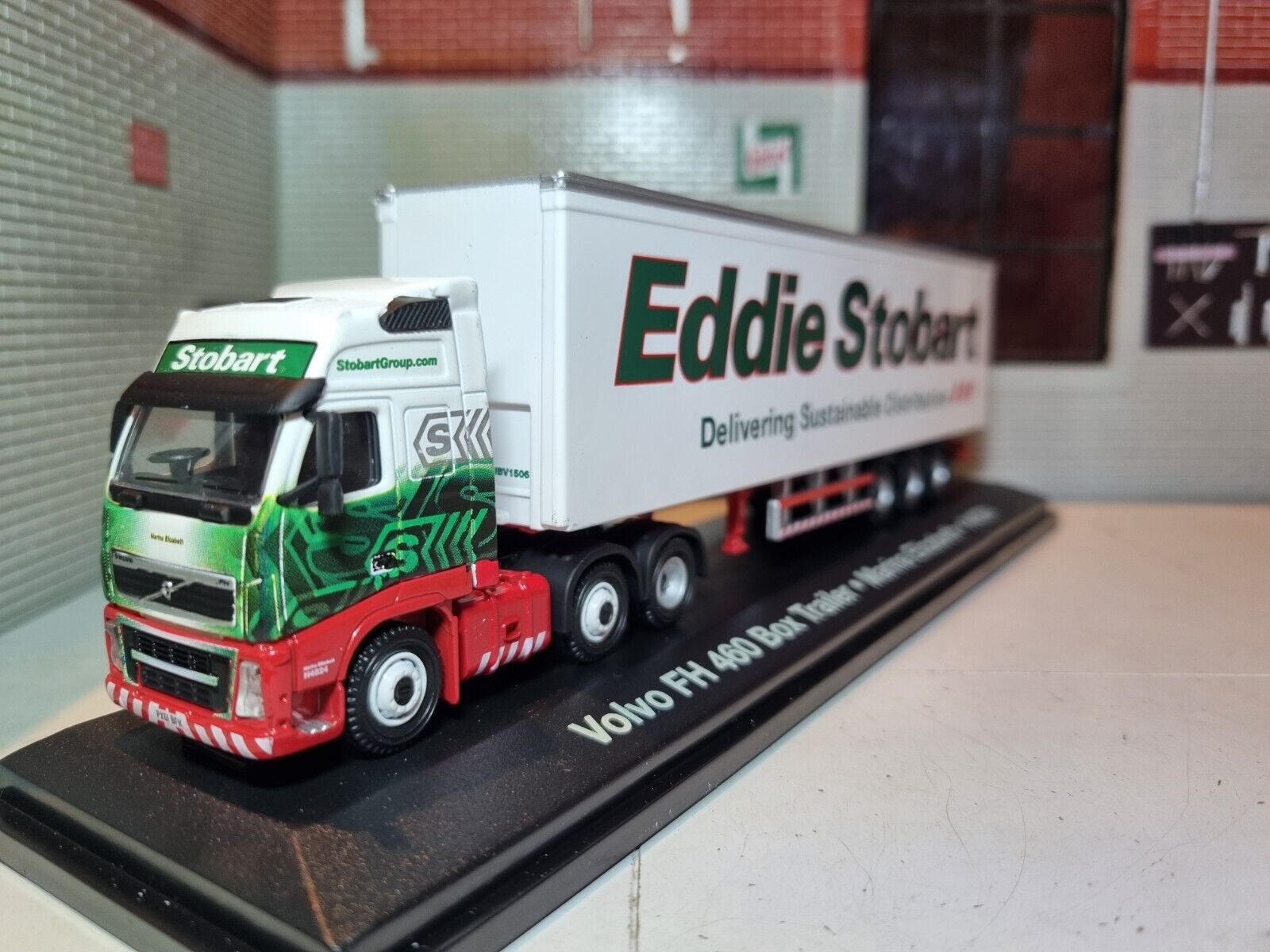 Eddie Stobart Volvo FH 460 Box Trailer Marina Elizabeth H4824 1:76 ...
