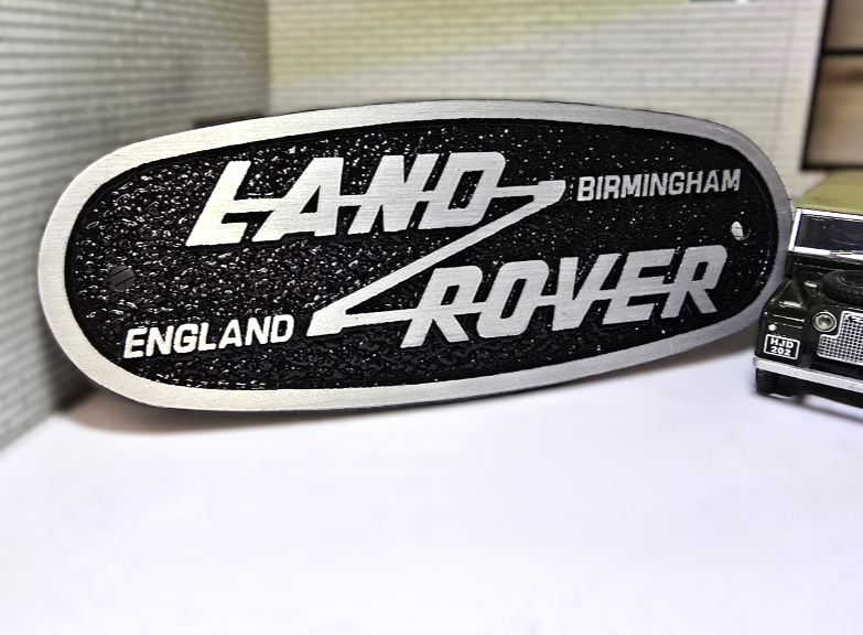 Land Rover Heritage Front Grill Tub Badges Cast Aluminium – Emberton ...