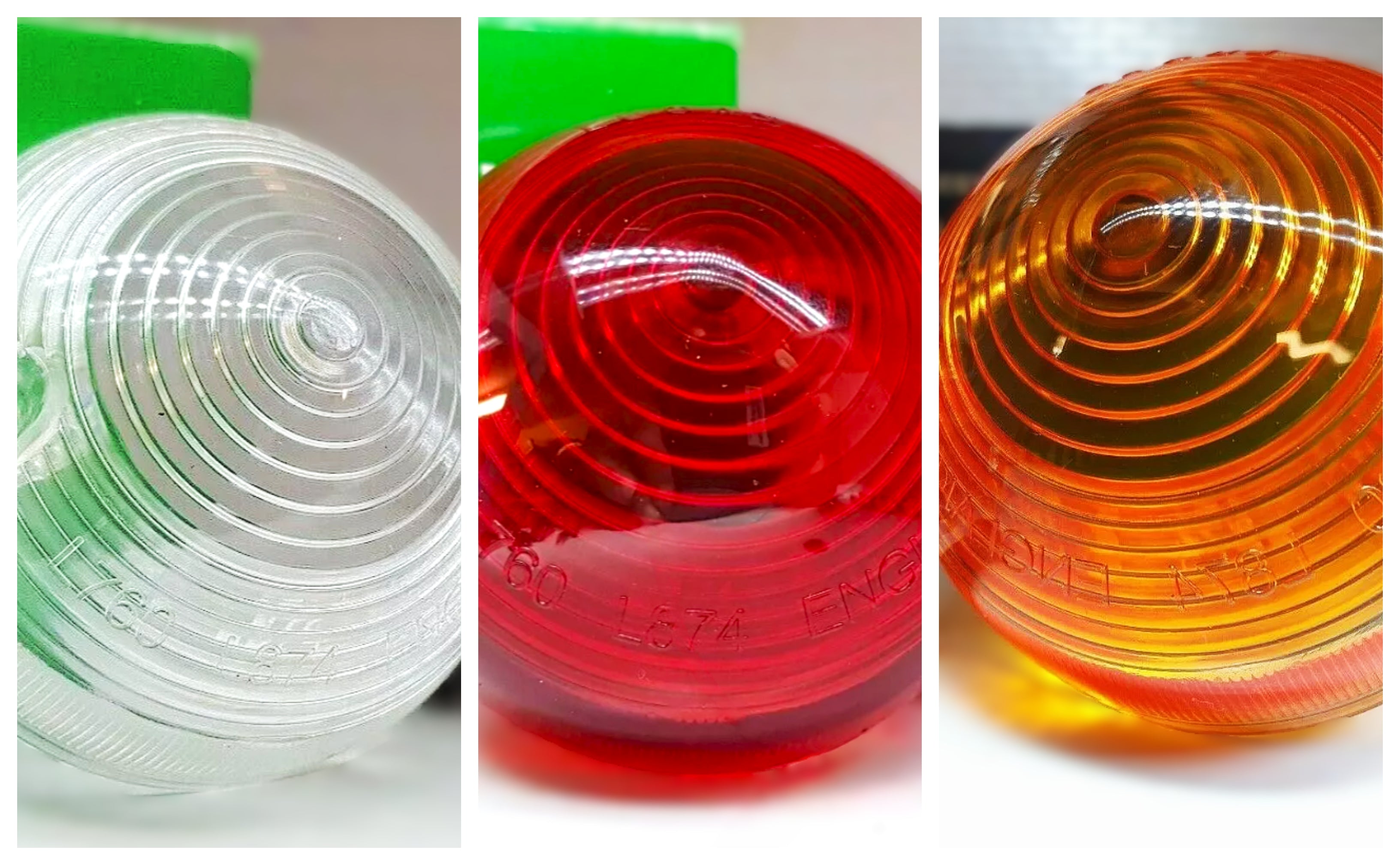 Genuine OEM Lucas L760 L874 Light Lenses, Amber, Red, Clear – Emberton ...