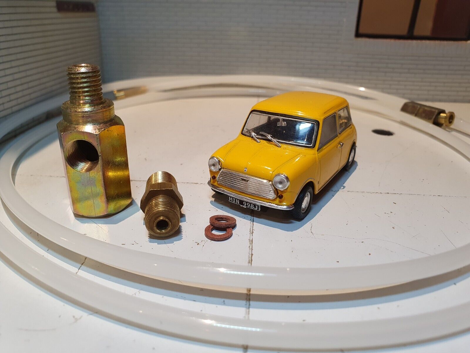 Austin Mini Morris Minor A Series Engine Smiths Oil Pressure Adaptor T ...