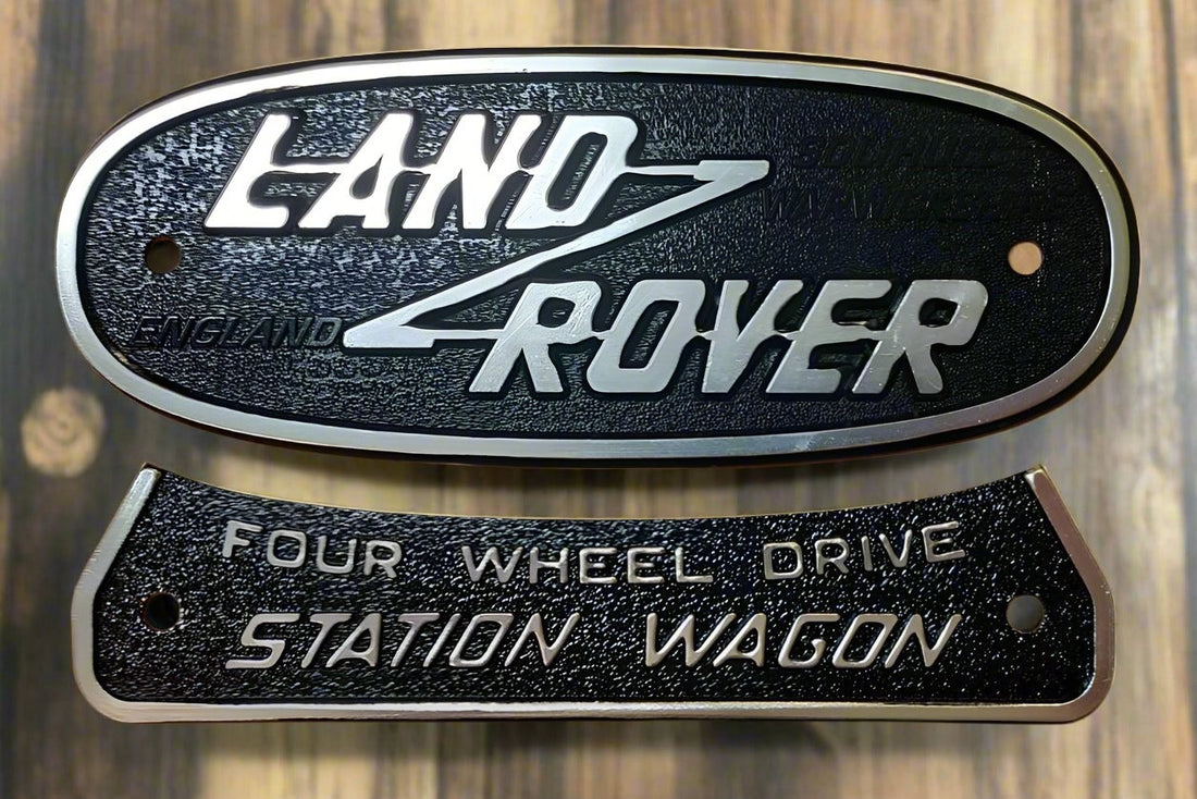 Land Rover Series 1, 2, 2a, 3 Pressed Aluminium Grill / Tub Badges 332 ...