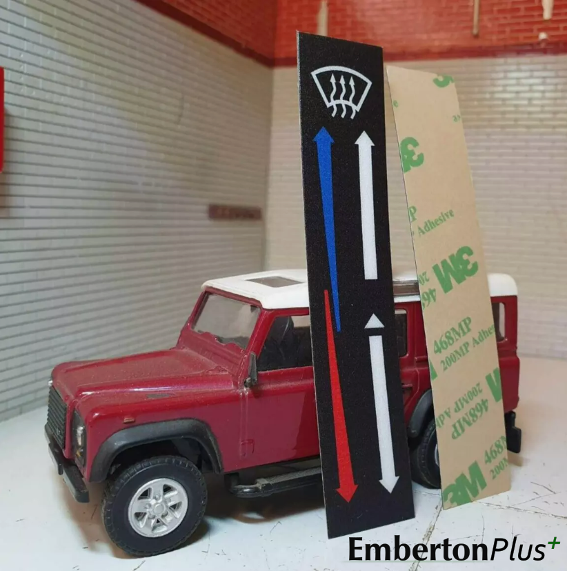 Land Rover Defender Dash Binnacle Heater & Fan Control Labels ...