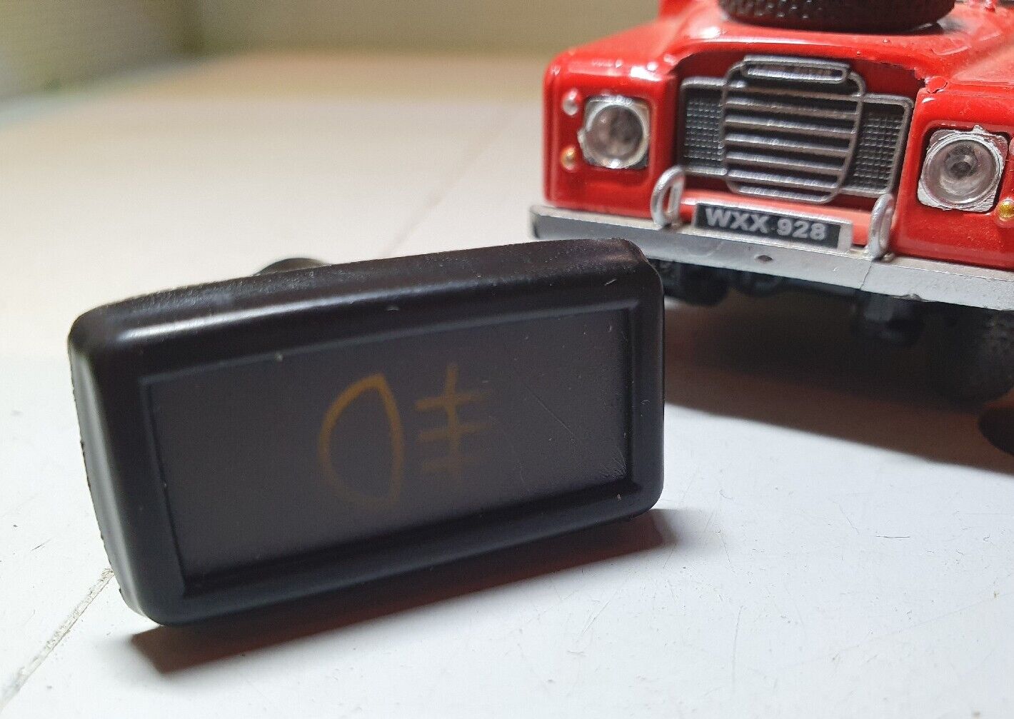 Rear Fog Warning Light Dash Panel Symbol PRC2642 (with or without peak ...