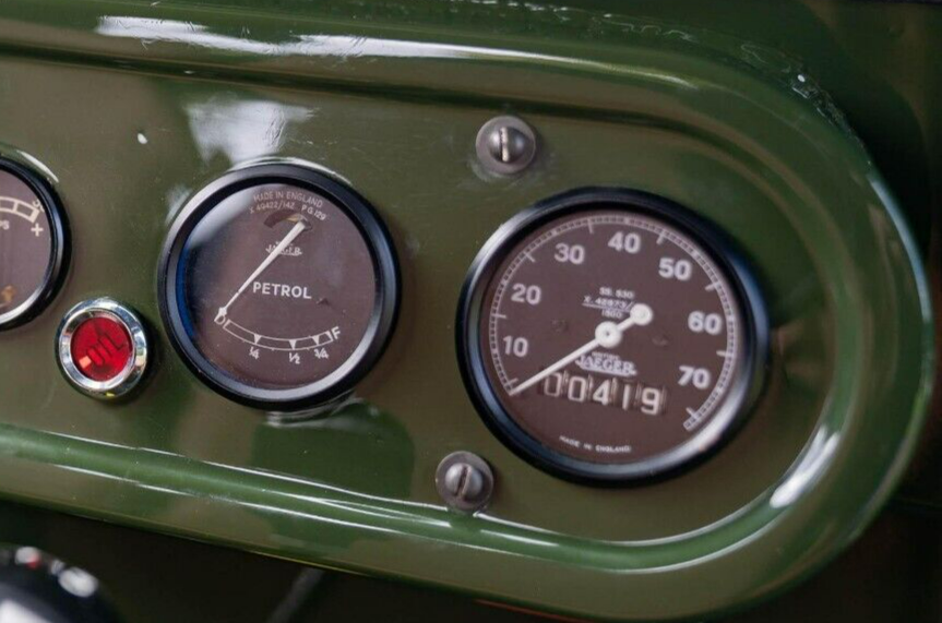 Land Rover Series 1 80" Small Speedometer Gauge Reconditioning Bezel K ...