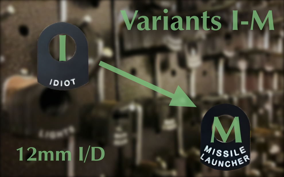 Toggle Switch Metal Tags for Classic Car, Boat or Land Rover (I-M ...