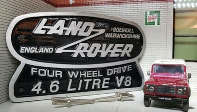 Land Rover Series, Defender Cast Tub Badges 332670 / STC3437 – Emberton ...