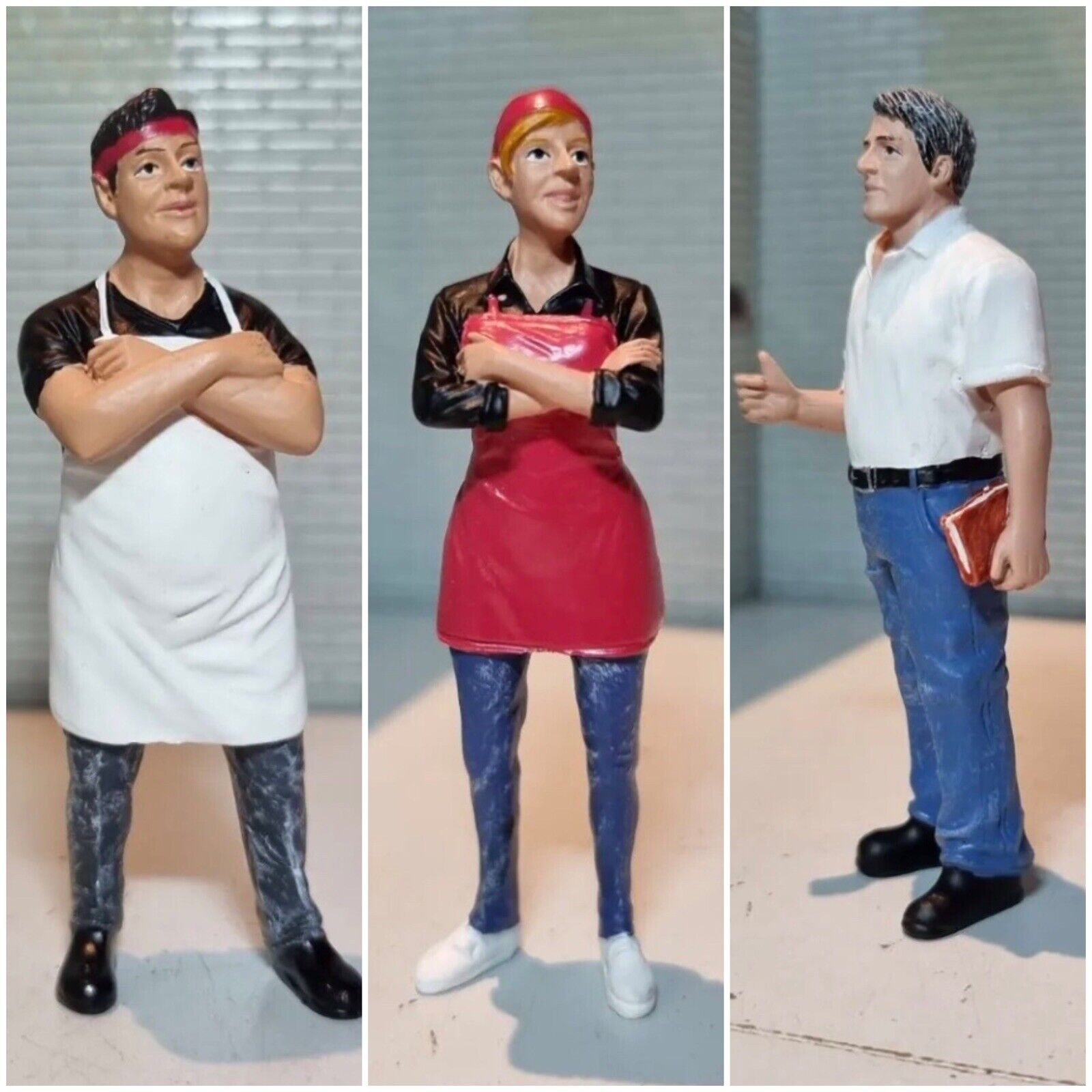 Set of 3 Chef, Cafe, Restaurant, Kitchen, Food truck Staff 1:24 ...