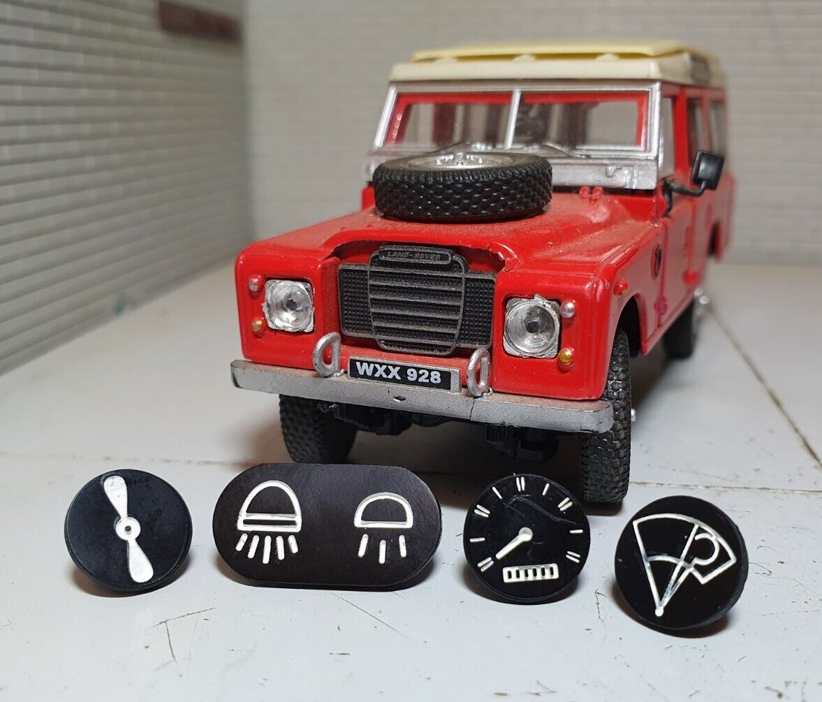 Land Rover Series 3 Utility & Soft Top Dash Panel Instrument Plastic T ...