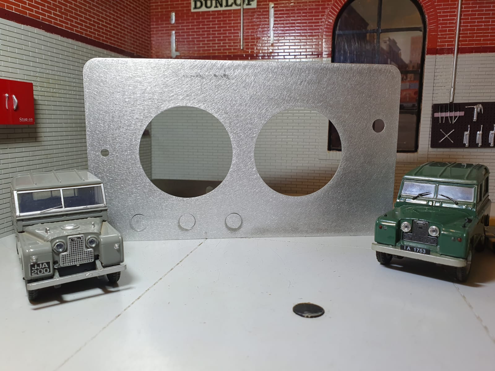 Auxiliary Twin Gauge Instrument Dash Panel 530012 for Land Rover Serie ...