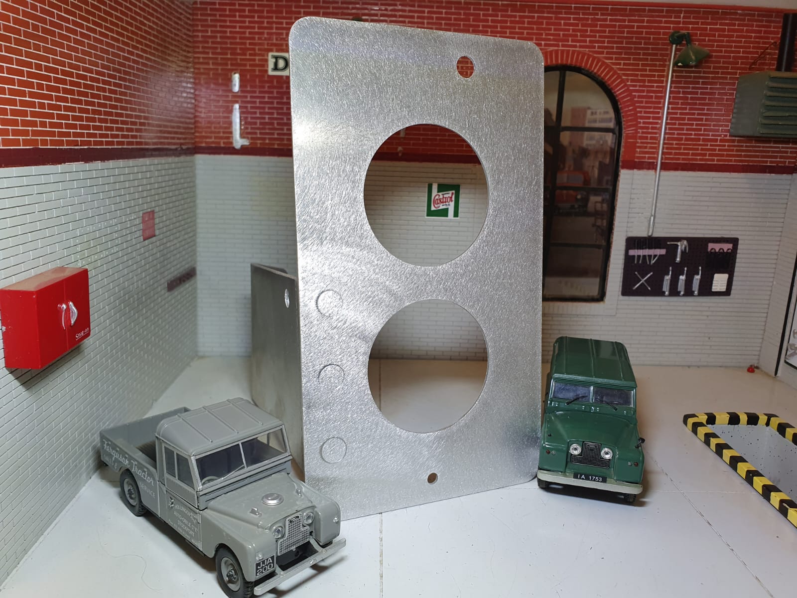 Auxiliary Twin Gauge Instrument Dash Panel 530012 for Land Rover Serie ...