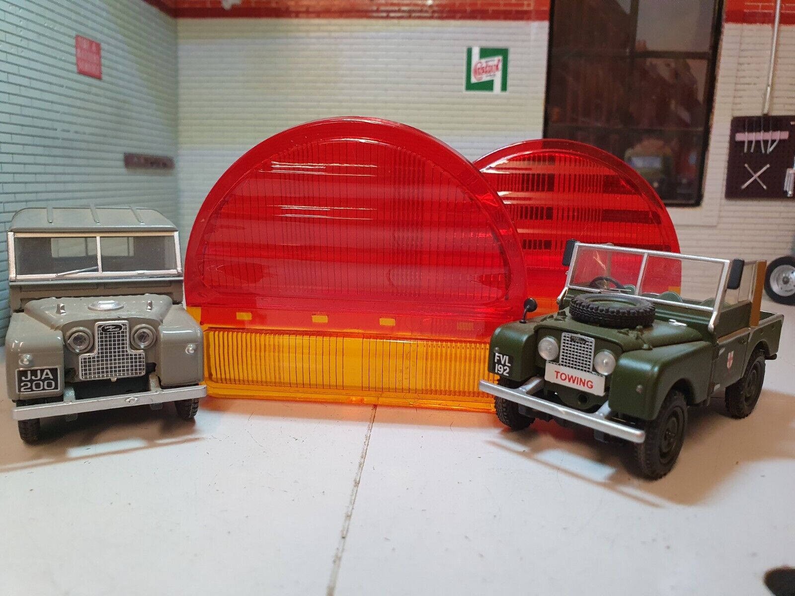 Land Rover Series 1 80 86 Lucas ST51 Rear Tail Light Red Amber Convers ...