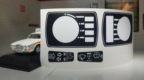 Dash Instrument Panel Column Lights Switch Label Sticker Set Jaguar XJ ...
