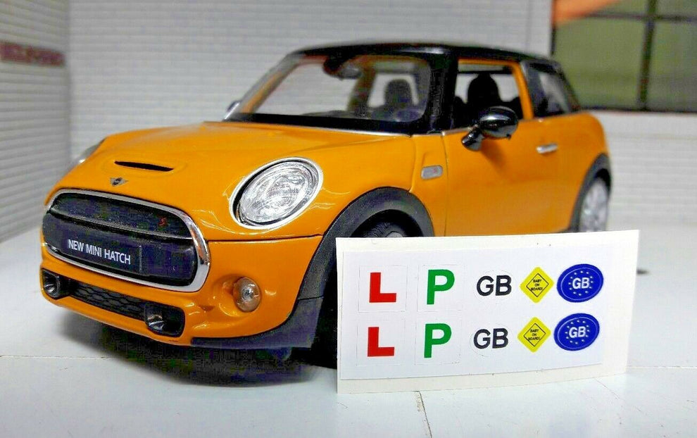 1:24 Model Toy Miniature Learner Driver Badge Stickers L Plates Baby O ...