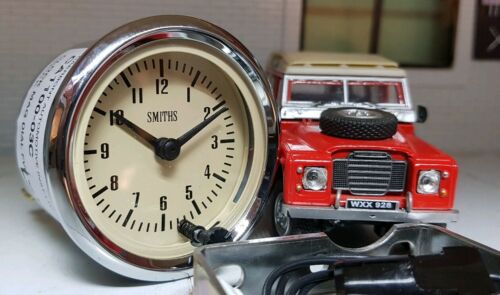 Smiths Dash Panel 12v 2" Analogue Time Clock Magnolia Land Rover Class ...