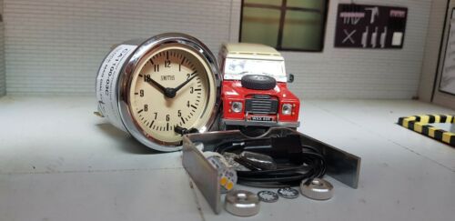 Smiths Dash Panel 12v 2" Analogue Time Clock Magnolia Land Rover Class ...