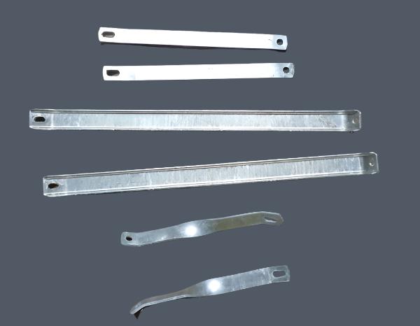 Land Rover SWB 88" Galvanized Body Wing Stay Brackets Full Set for Ser ...